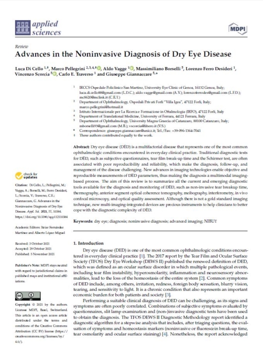 Diagnóstico Ojo Seco | IDRA | Sup. Ocular | Equipsa